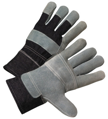 ESafety Inc. | Anchor Brand Leather Palm Denim Back Gloves